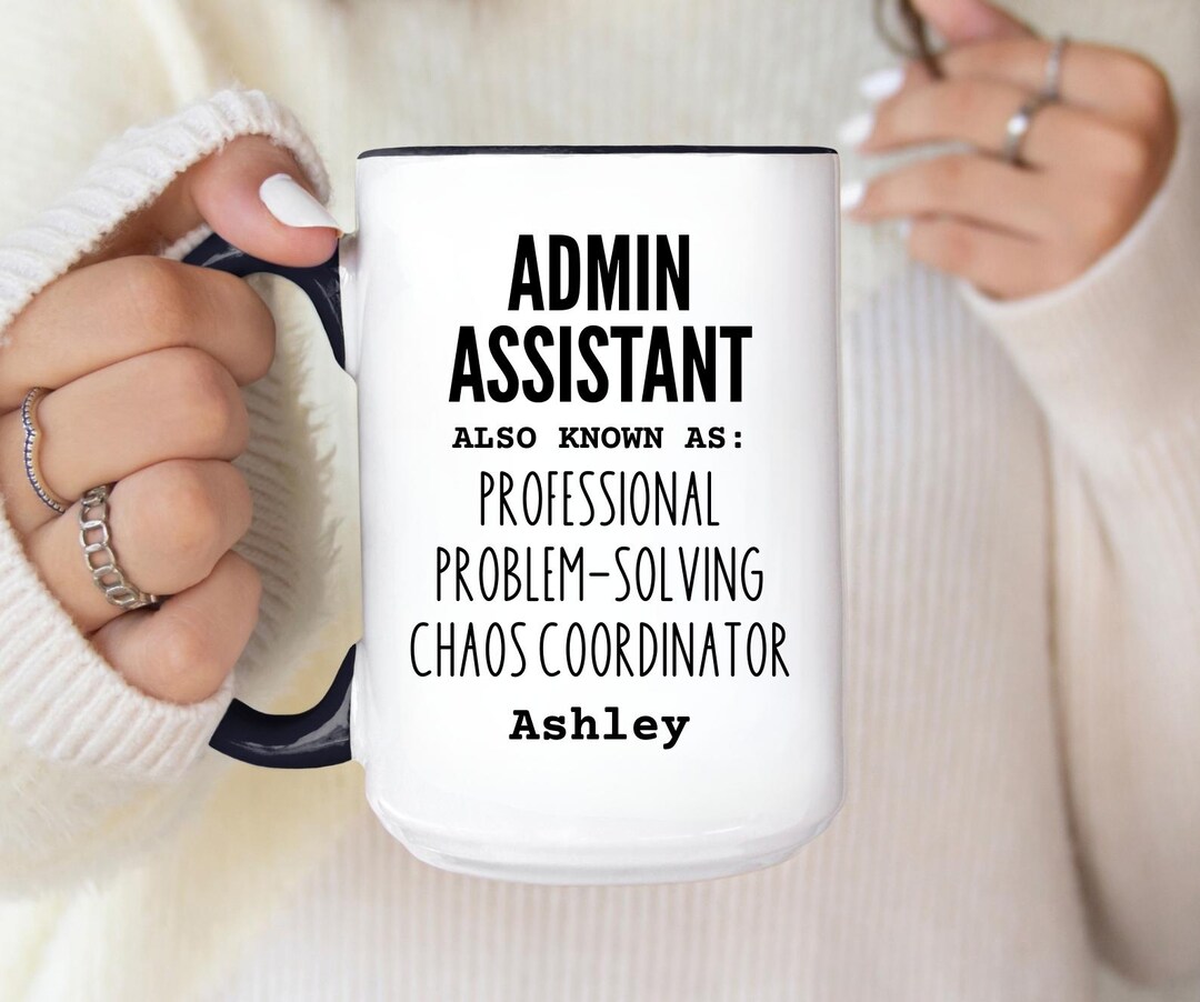 Admin Assistant Gifts Mug, Administrative Professionals Day Coffee Cup ...