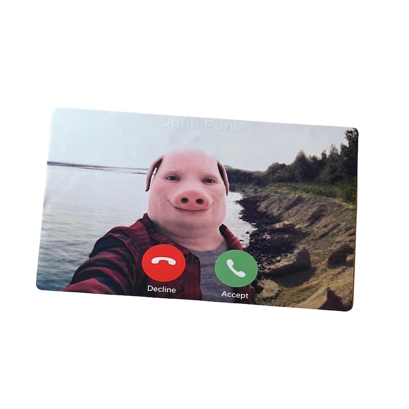 John Pork Card - Etsy
