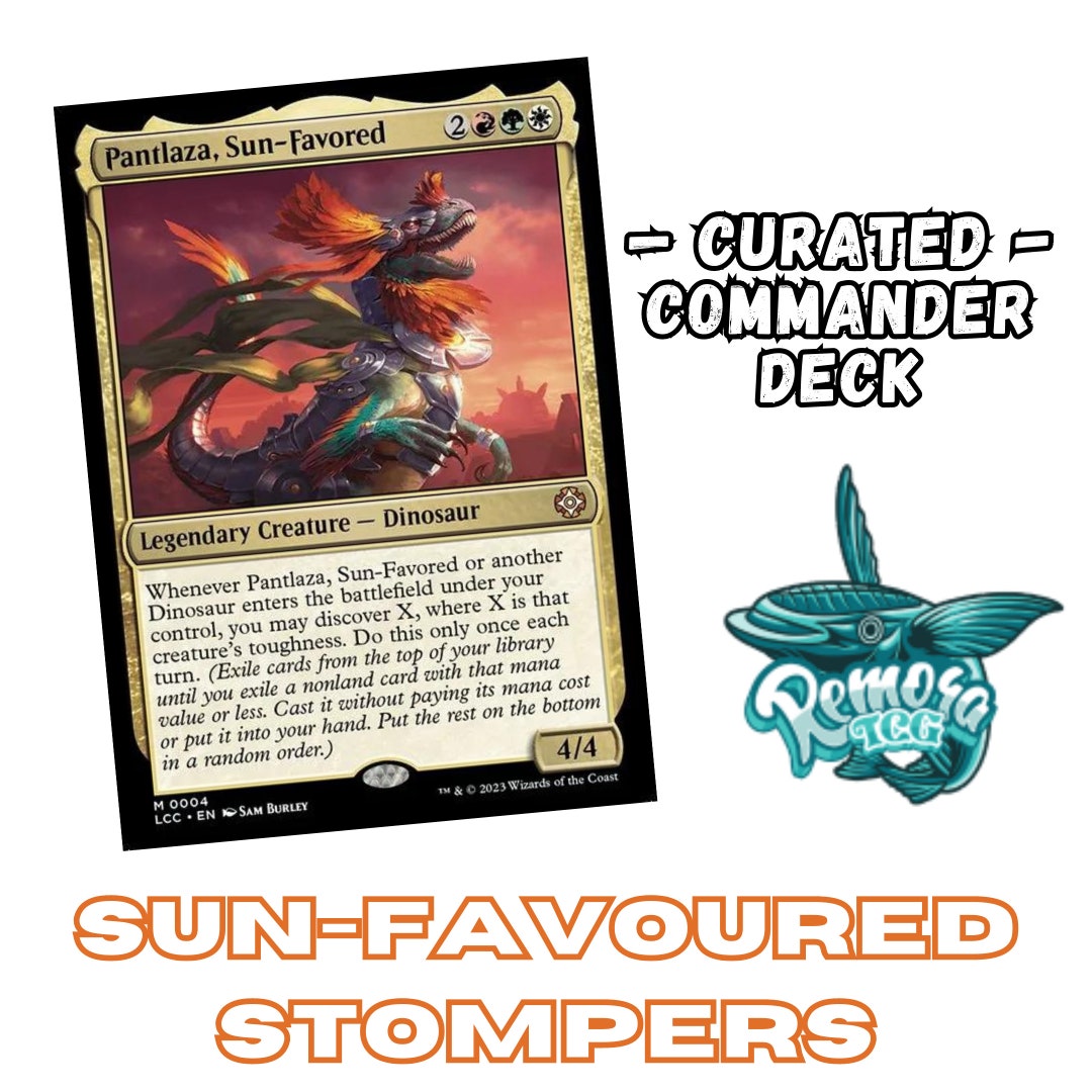 Pantlaza, Sun-favored Dinosaur Tribal Deck Custom Commander Deck MTG ...