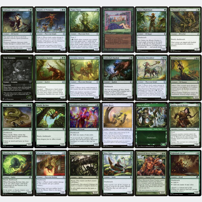 Fynn the Fangbearer Commander Deck MTG / Infect EDH Deck / Poison ...