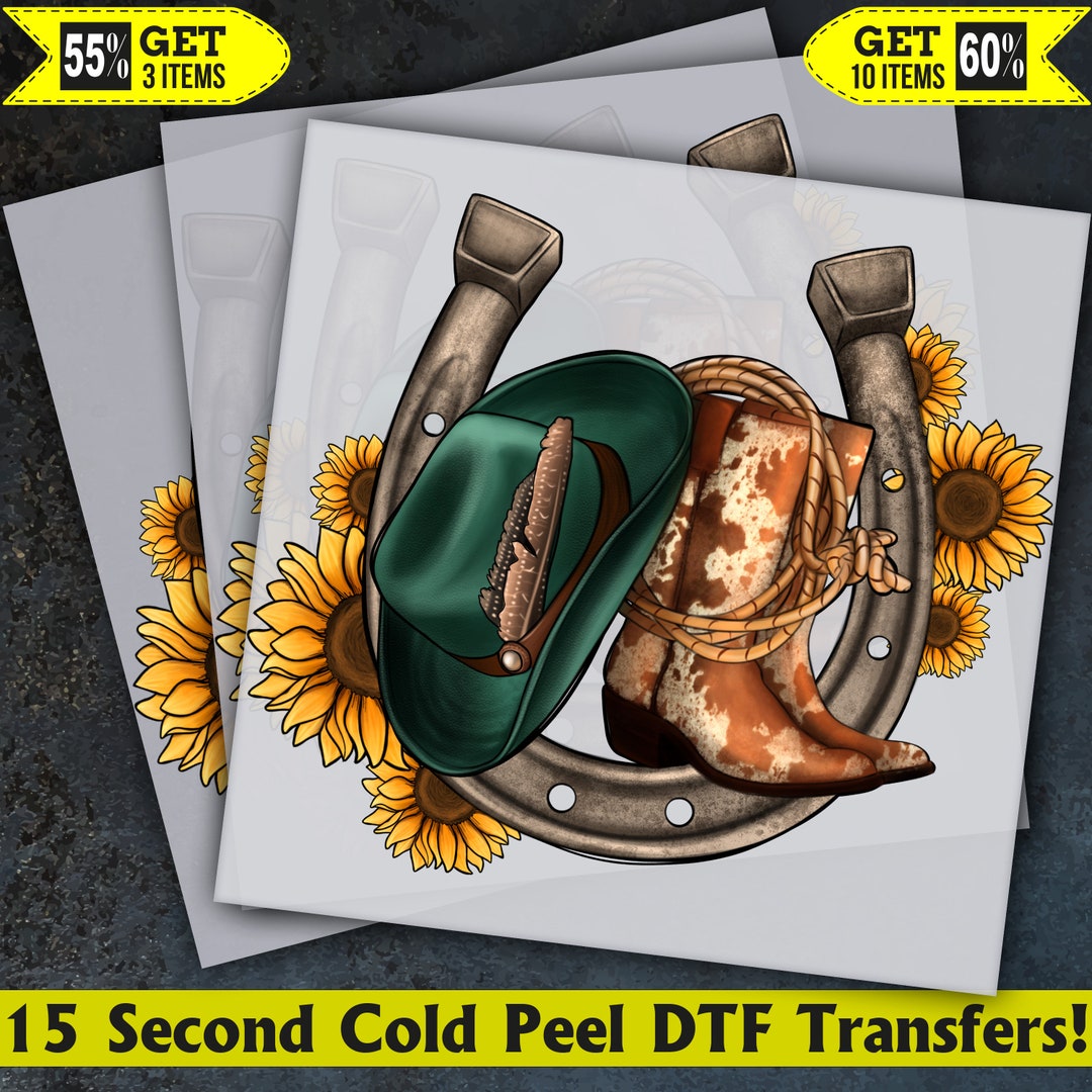 Cowboy Items All Time Western Ready to Press, Dtf Transfer, Heat Press ...