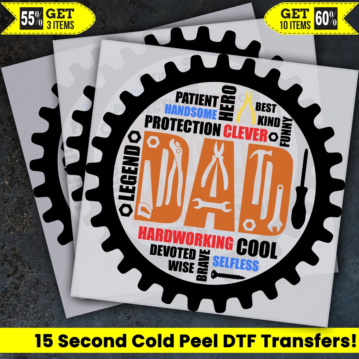 Engineer Dad Ready to Press, Dtf Transfer, Heat Press, Hot Peel Dtf ...