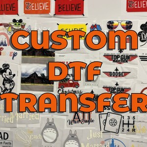 Dtf Prints Dtf Transfers Custom Transfers Custom Full - Etsy