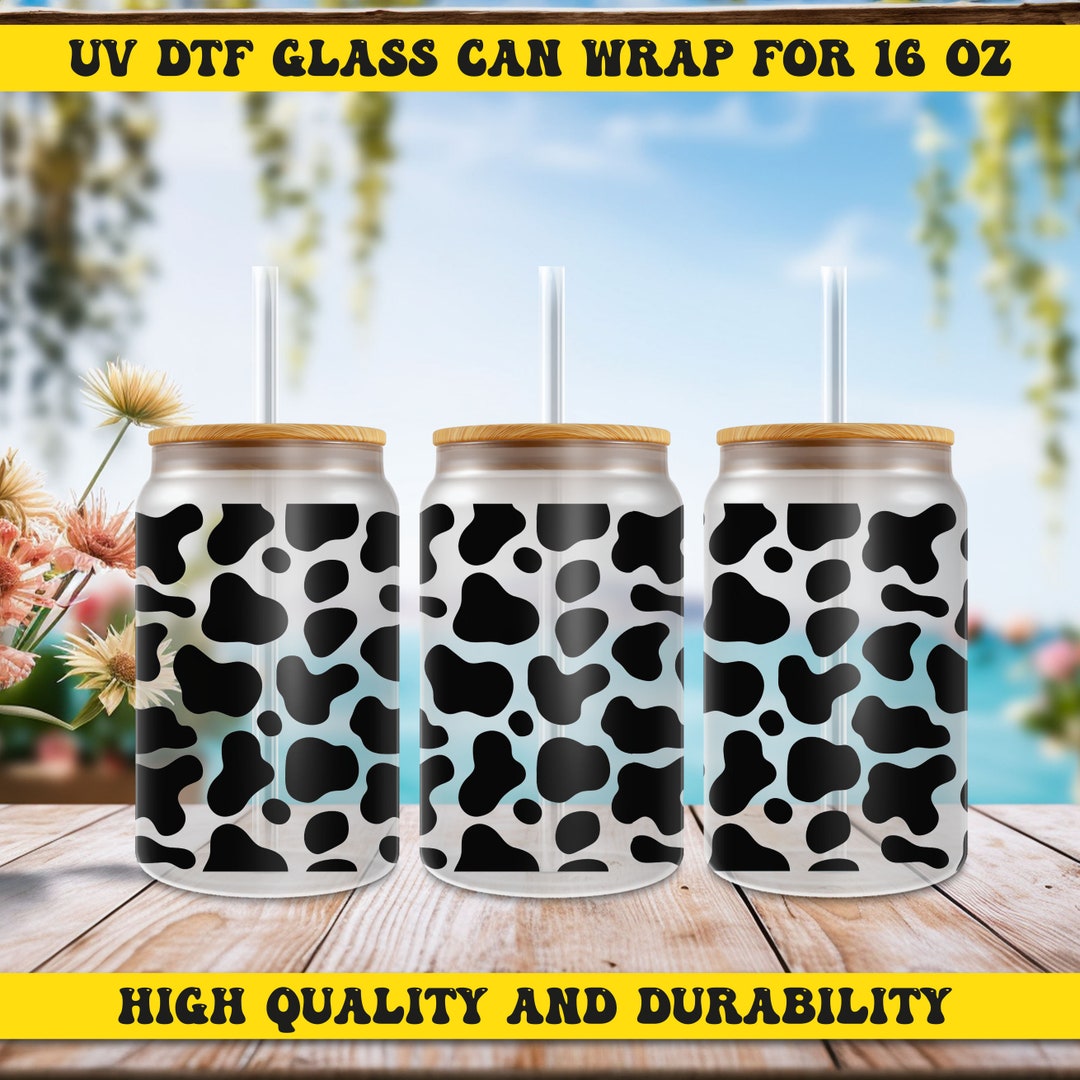 Cow Design Ready to Apply UV DTF, Ready for Press, Cup Wrap UV Dtf, Uv ...