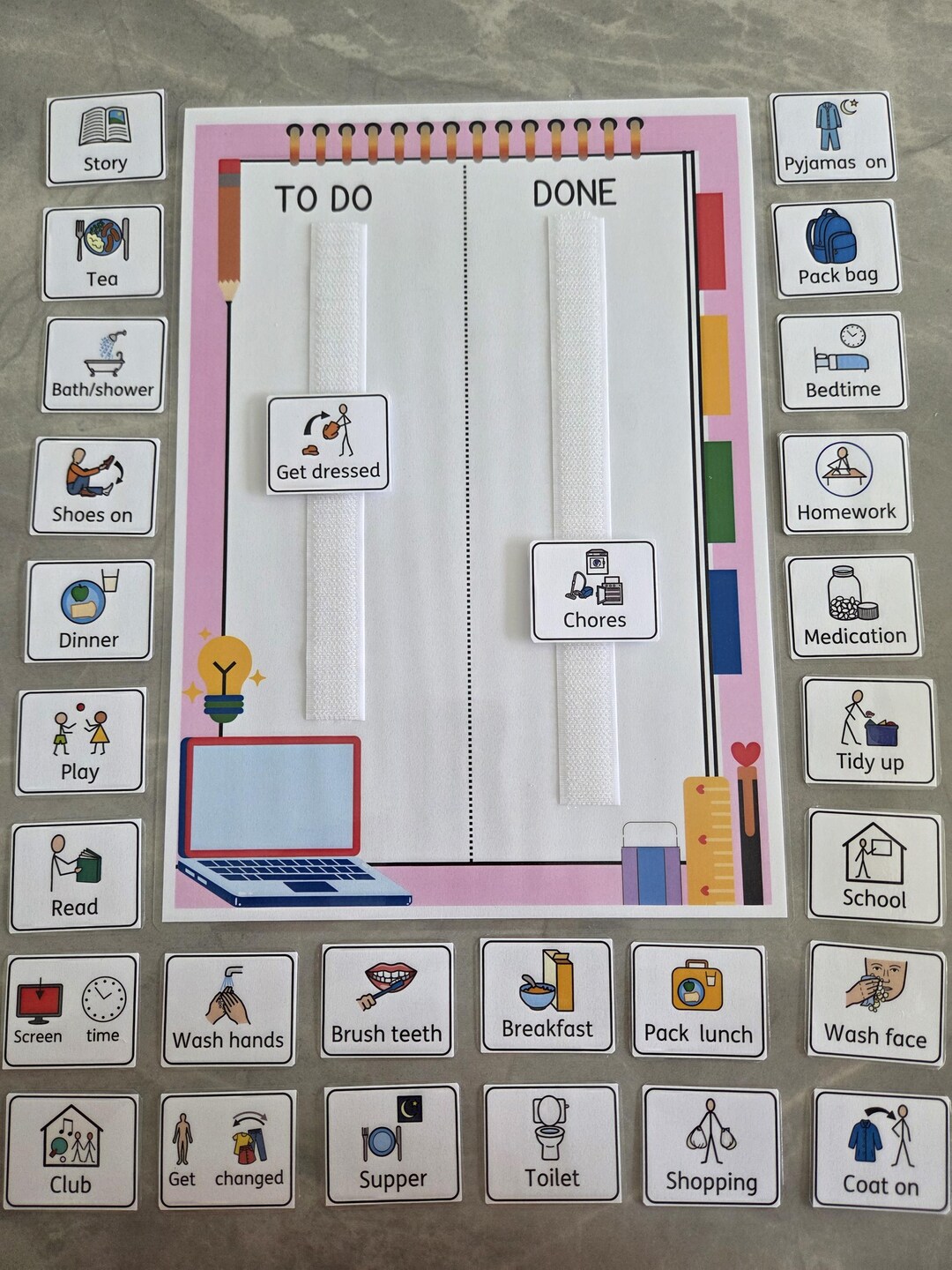 To Do / Done Board With Pecs - Etsy