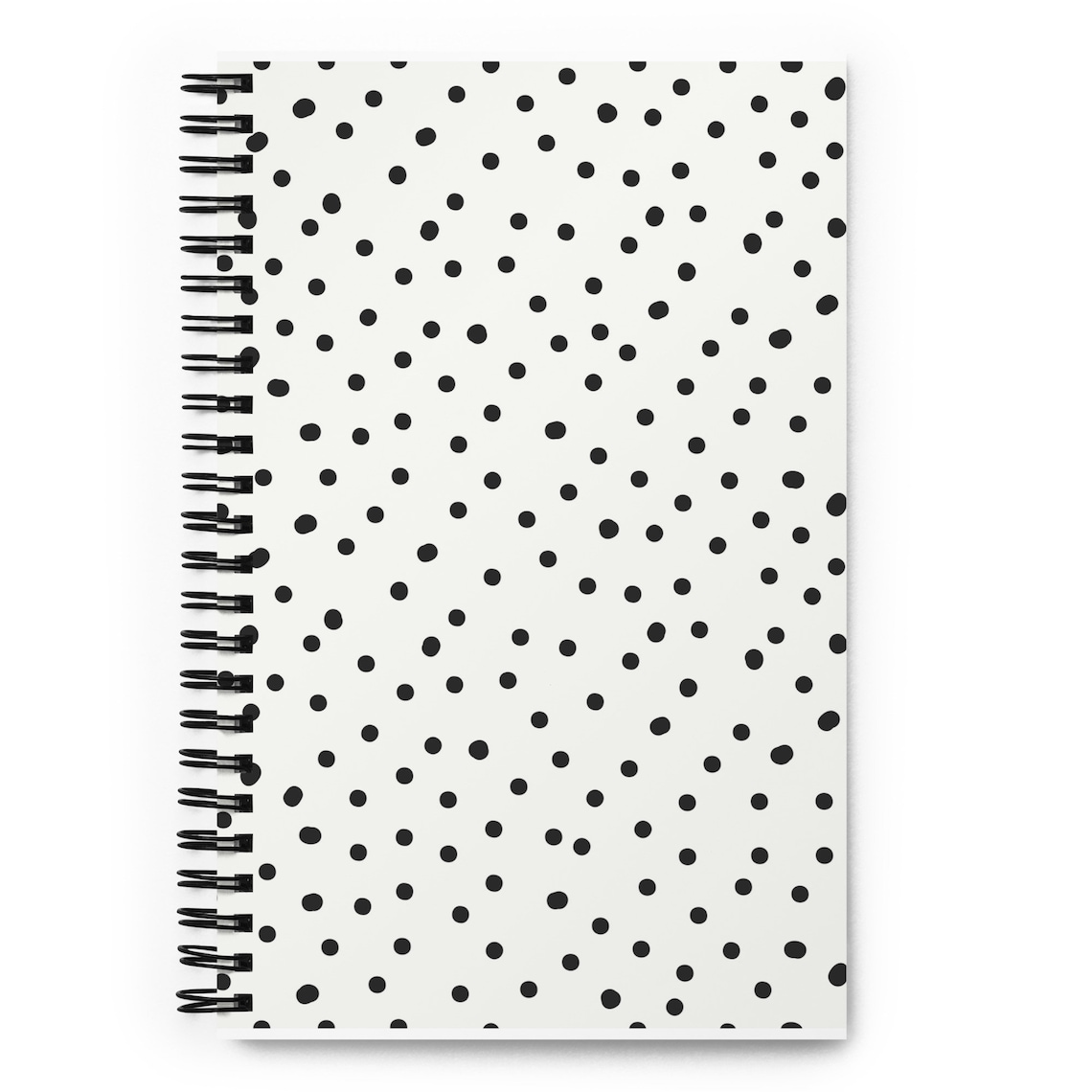 Spiral Notebook L Small Polka Dots L off White Notebook L Journal Diary ...