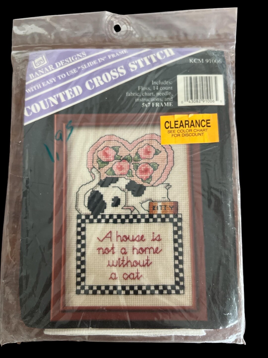 Banar Designs Cat Theme Counted Cross Stitch Kit-new in Package-undated ...