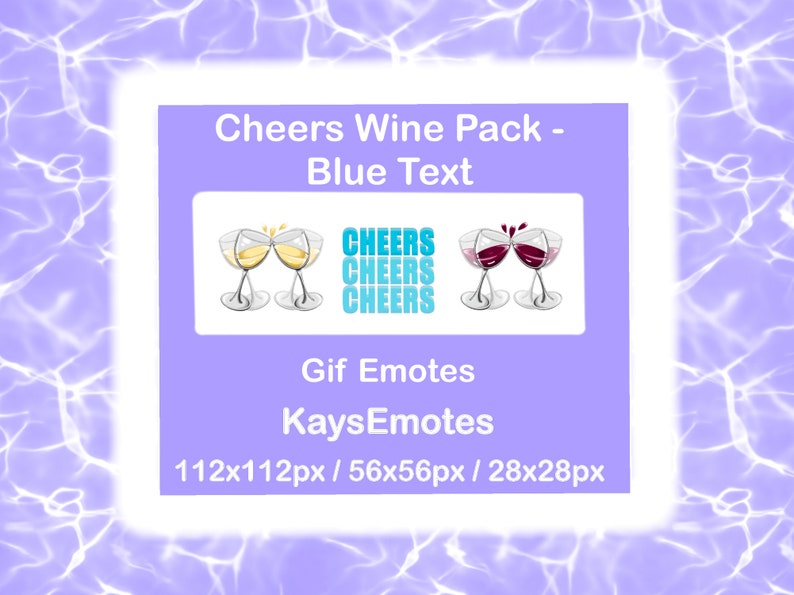 Cheers! Wine Twitch/discord Gif Emotes. - Etsy