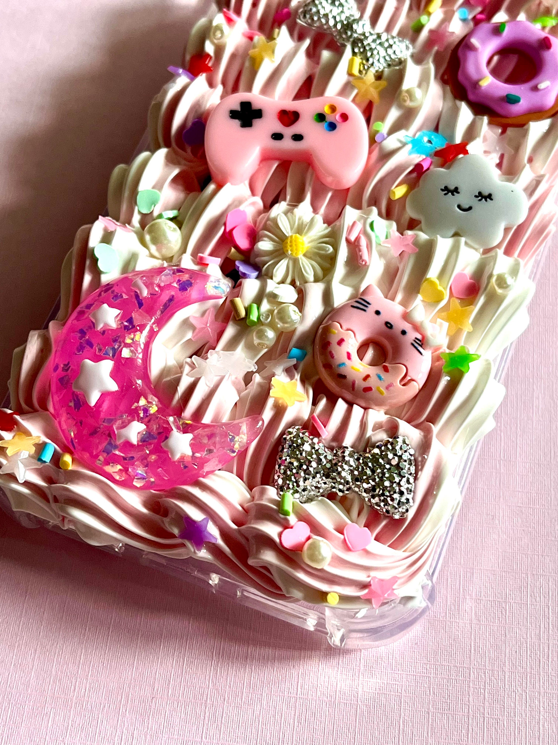 Pink and White Swirl Decoden iPhone Case 11/12/13/pro - Etsy