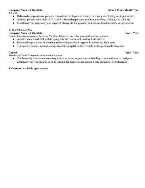 Physician Assistant Resume Template, Resume CV Template for PA or NP ...