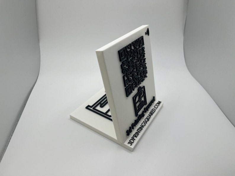 QR Code Stand for Business/shop/store With NFC Chip Custom 3d Printed ...