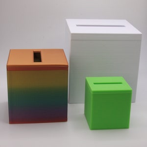 Custom "seamless" Raffle Boxes 3d Printed Adjustable Size Raffle Boxes ...