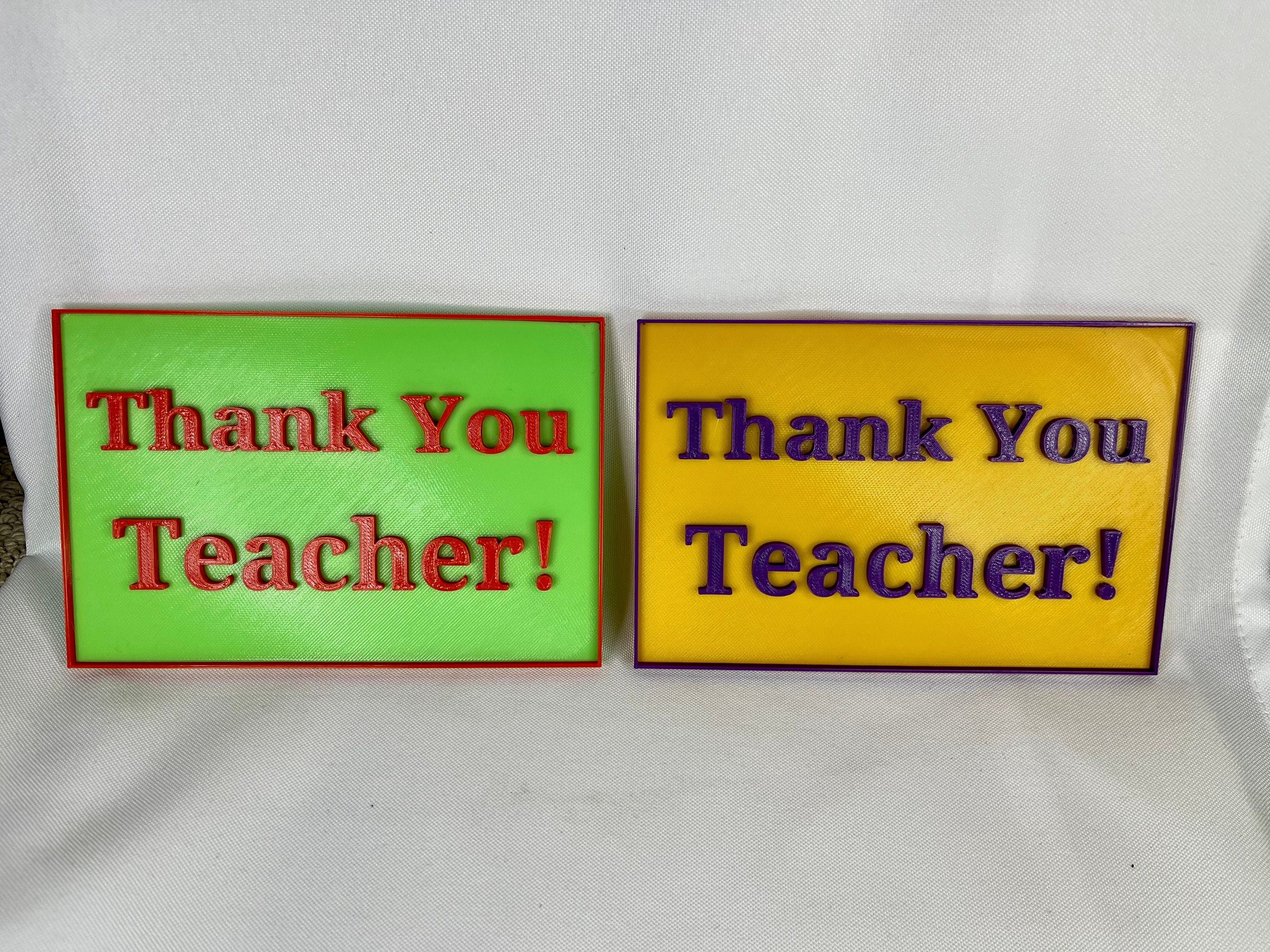 Custom 3d Printed End of Year Thank You Sign for - Etsy