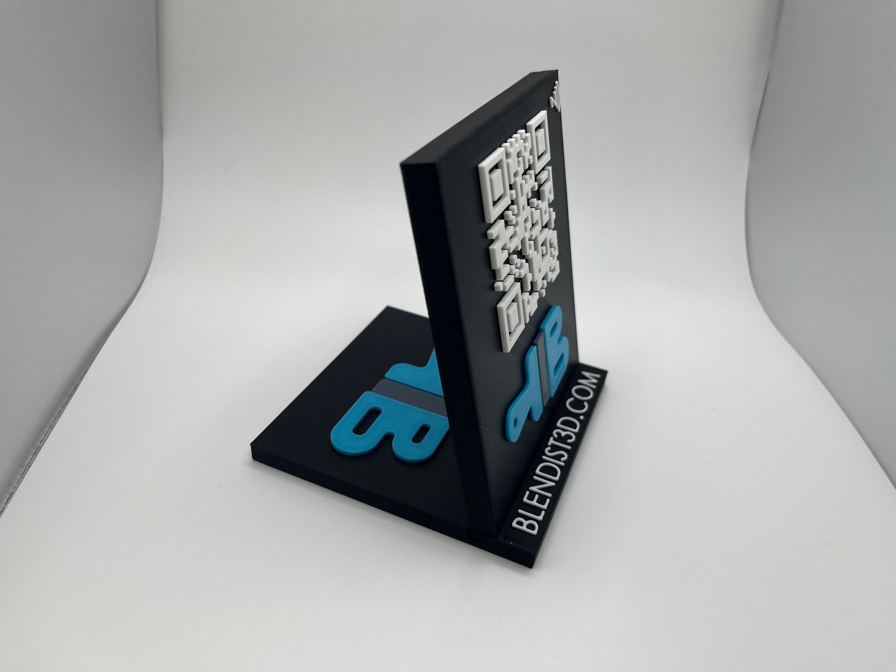 QR Code Stand for Business/shop/store With NFC Chip Custom 3d Printed ...