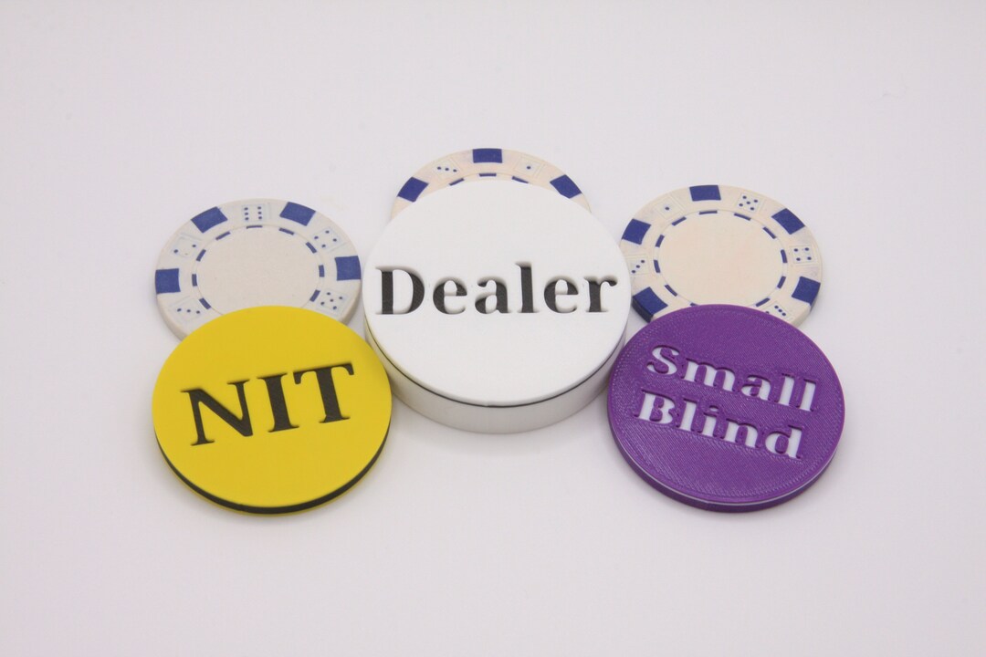 Poker Buttons Texas Hold 'em Dealer Button, Small Blind, Big Blind ...