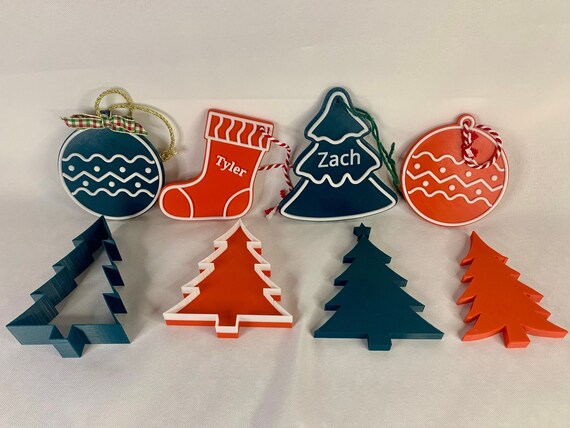 Customizable 3d Printed Christmas Ornaments/decorations | Etsy