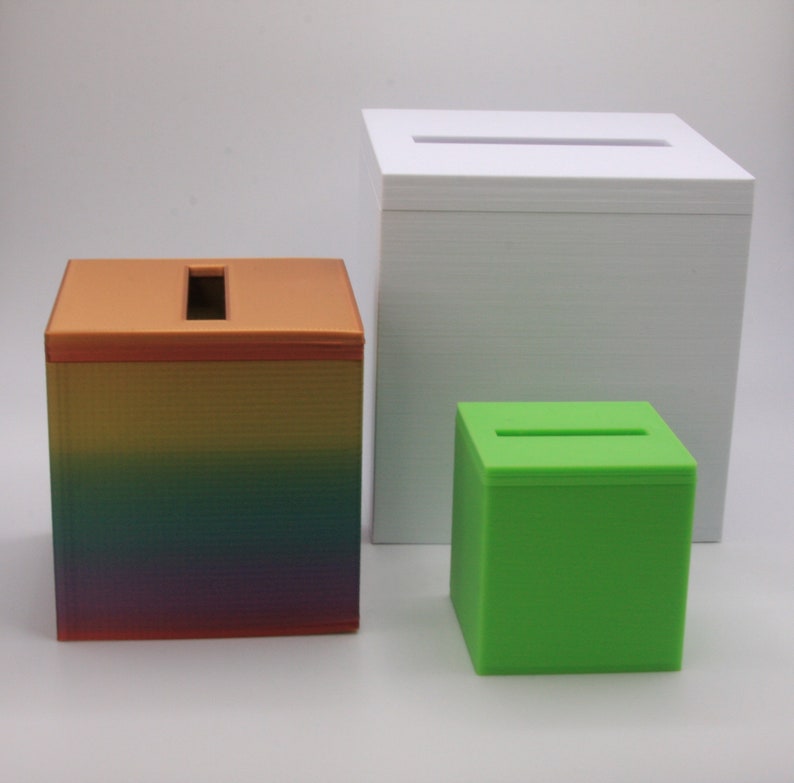 Custom seamless Raffle Boxes 3d Printed Adjustable Size Raffle Boxes - Etsy