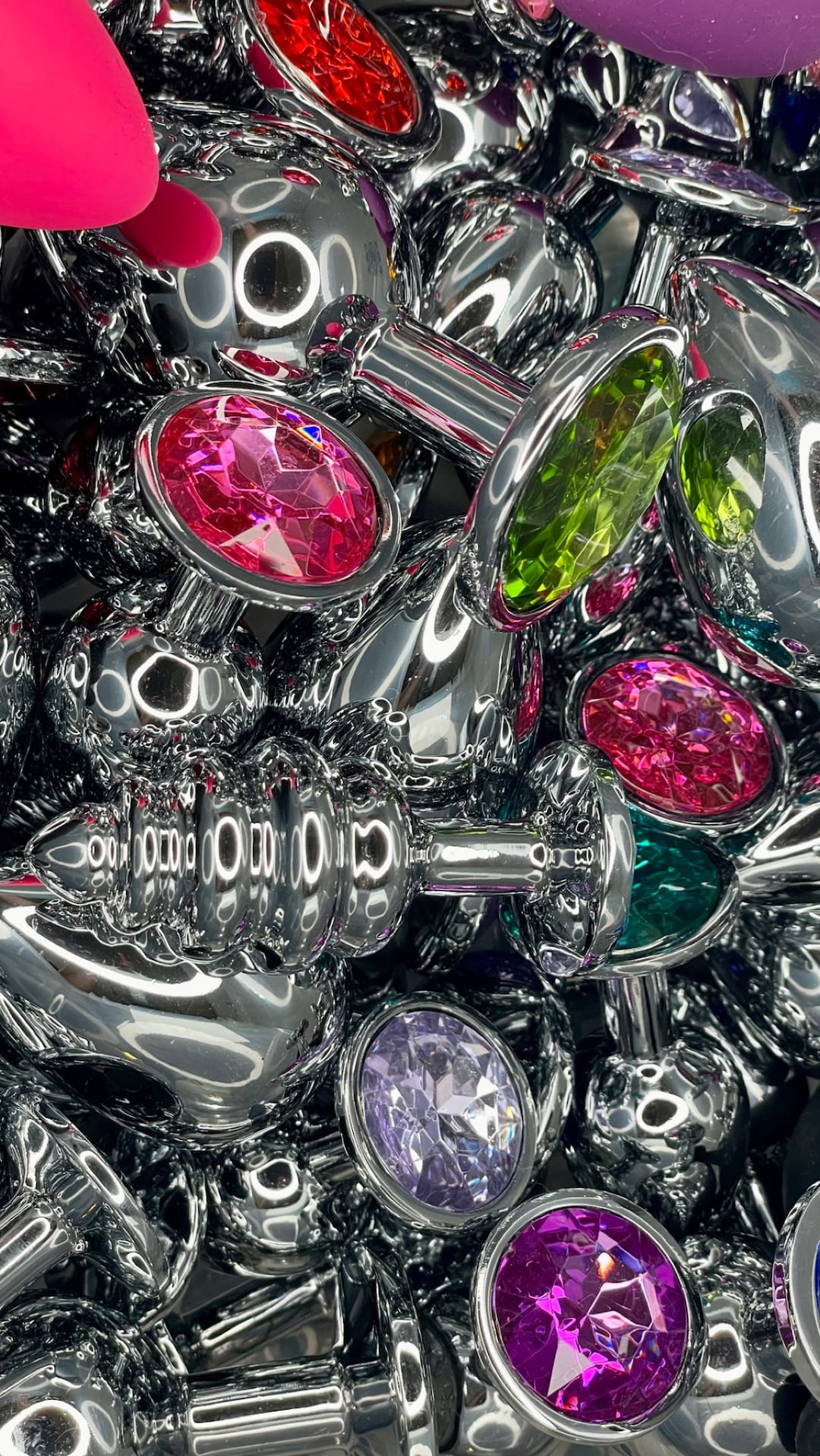 Imperfect Bejeweled Round Butt Plug Anal Sex Toy Insertion Mens Womens Analplay Buttplug Bdsm