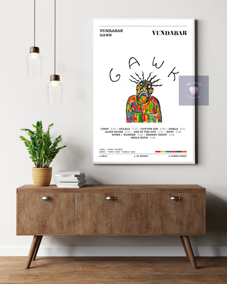 Vundabar Gawk Album Poster / Vundabar Poster / Album Cover - Etsy