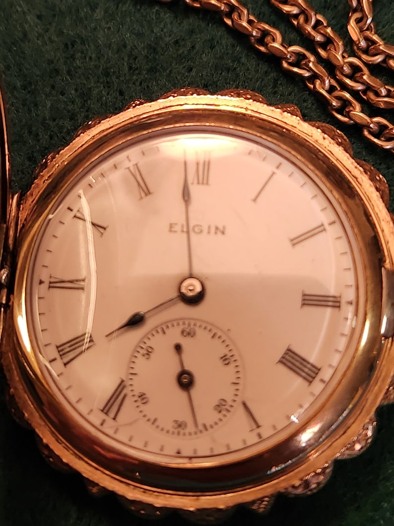 Victorian Gold Elgin Pendant Watch With Opals in Slider - Etsy