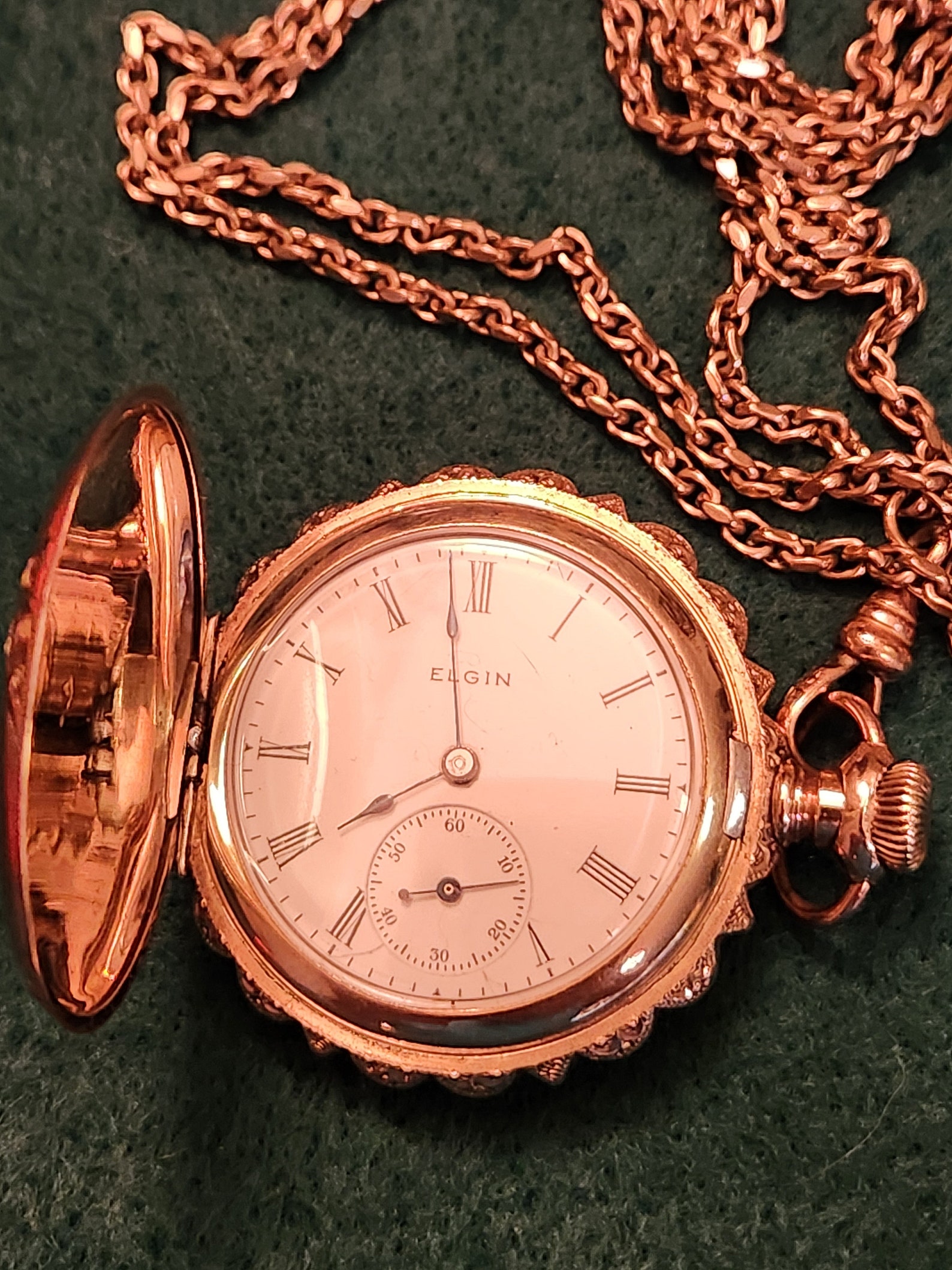 Victorian Gold Elgin Pendant Watch With Opals in Slider - Etsy