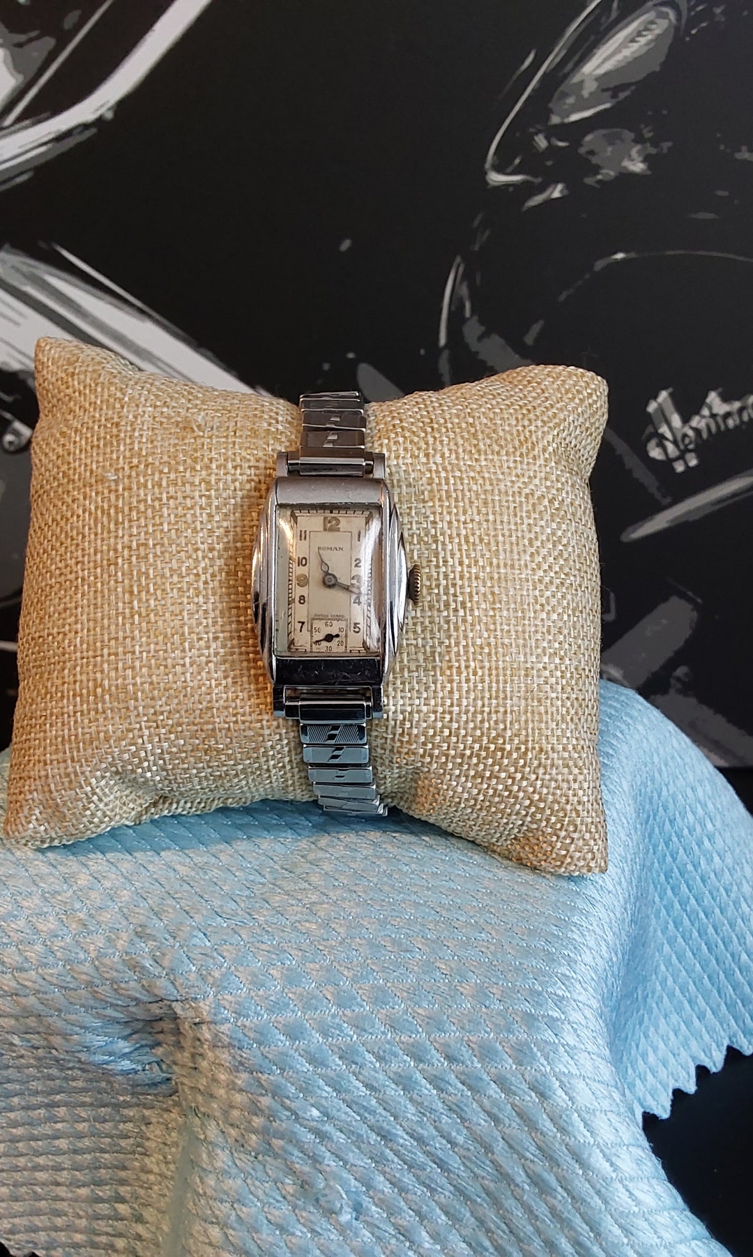 1930s Roman Tank Watch (working) - Etsy