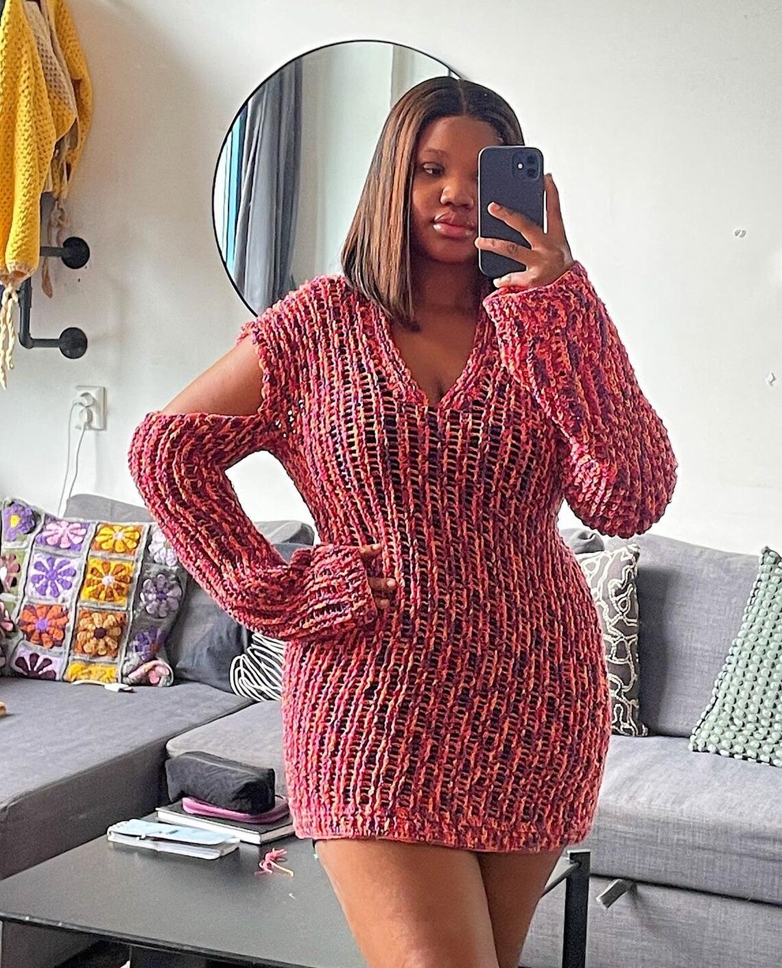 Crochet Mesh Dress Pattern - Etsy