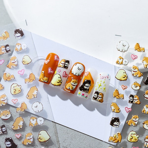 Dog Nail Decal - Etsy