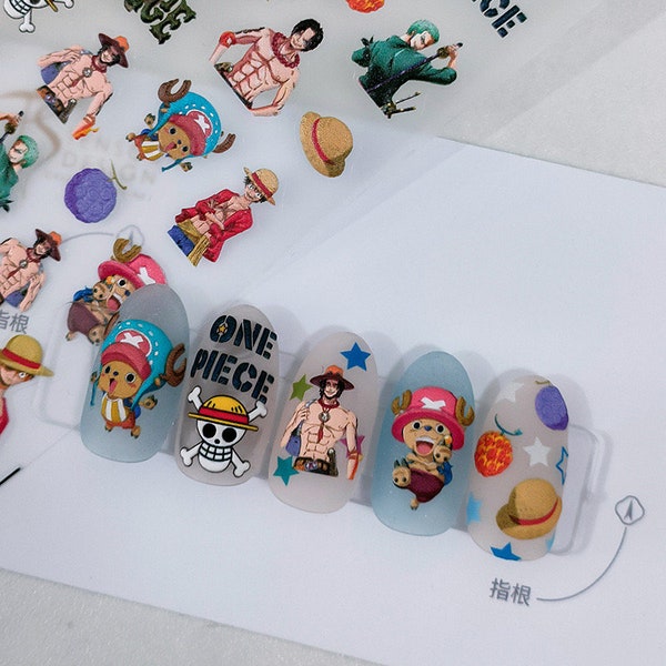 One Piece Anime Nail Art - Etsy