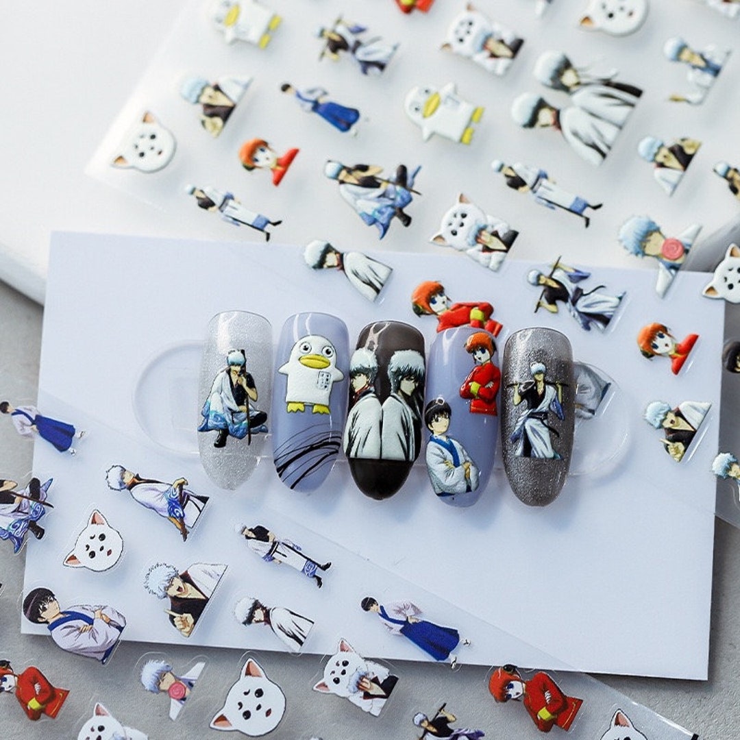 5D Anime Character Nail Decal Cartoon Theme Nail Decals - Etsy