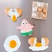 3D Patrick Star, Egg Natural Resin Fridge Magnet, Tiny Food Themed ...