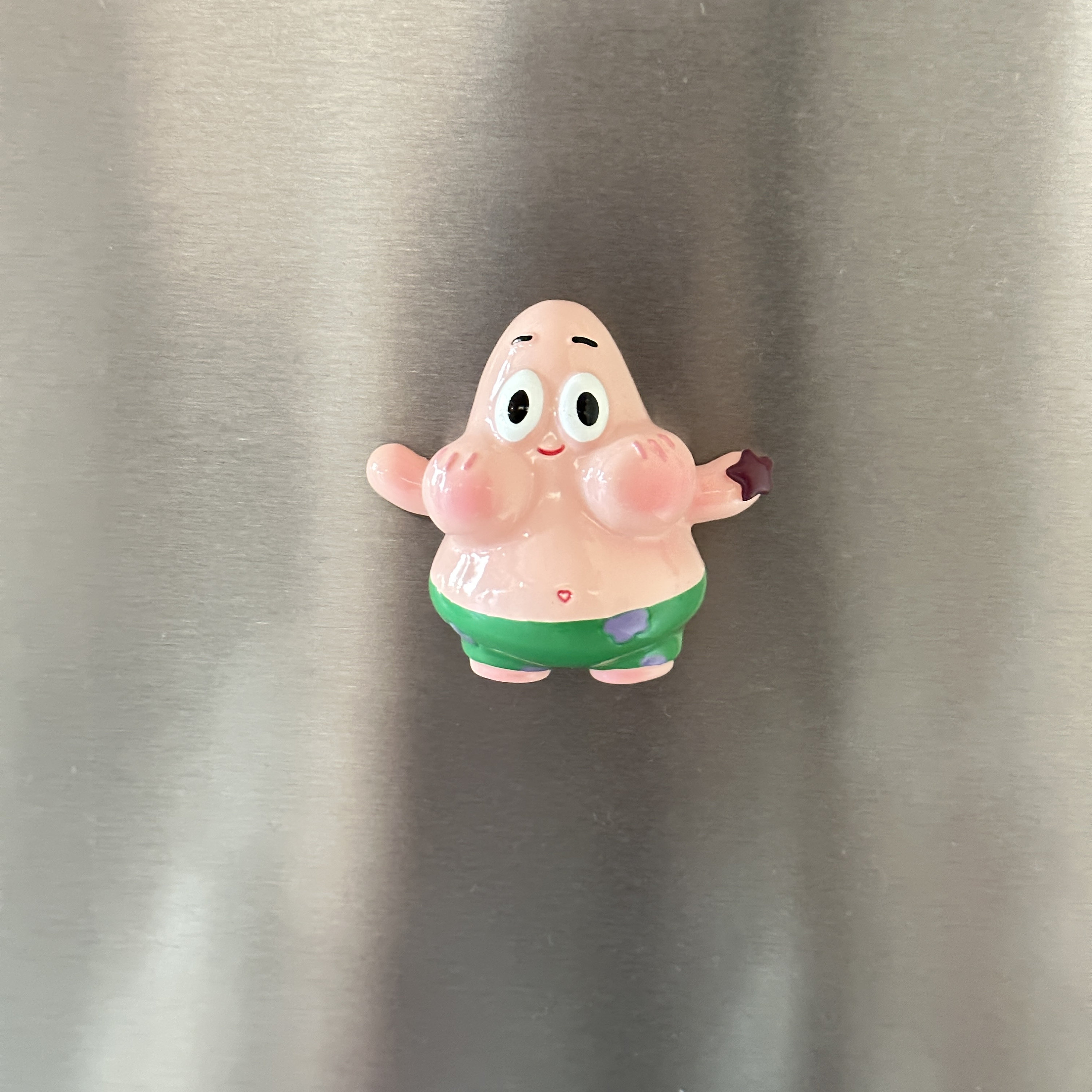 3D Patrick Star, Egg Natural Resin Fridge Magnet, Tiny Food Themed ...