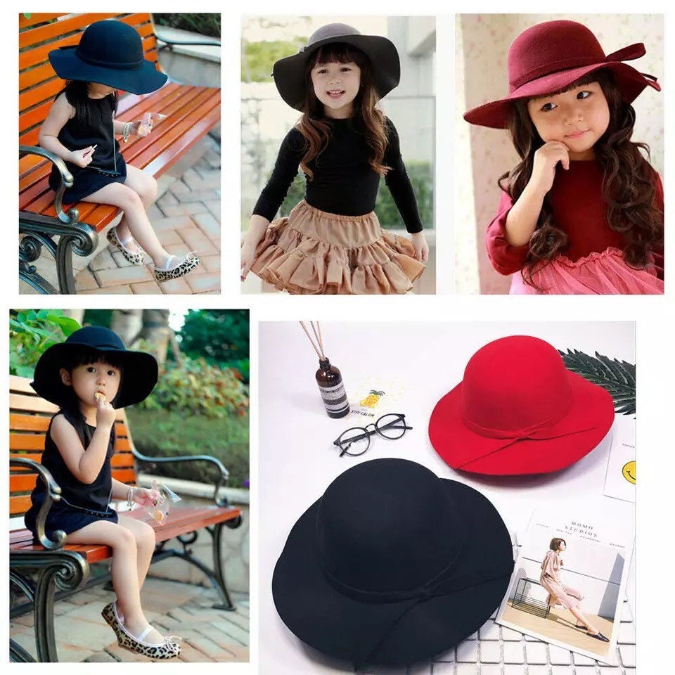 Girls Kids Fedora Hats - Etsy