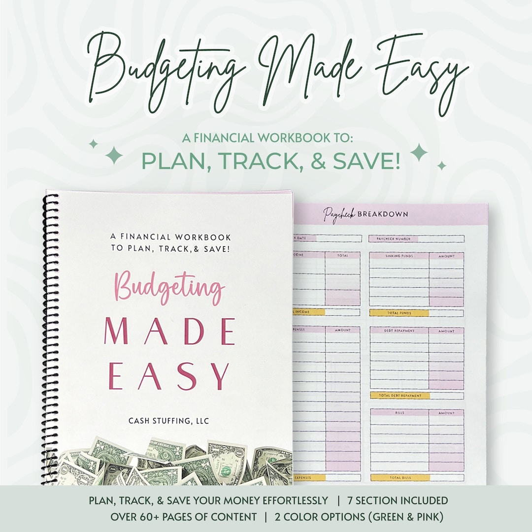 Budgeting Made Easy: A Financial Workbook to Plan, Track, & Save - Etsy