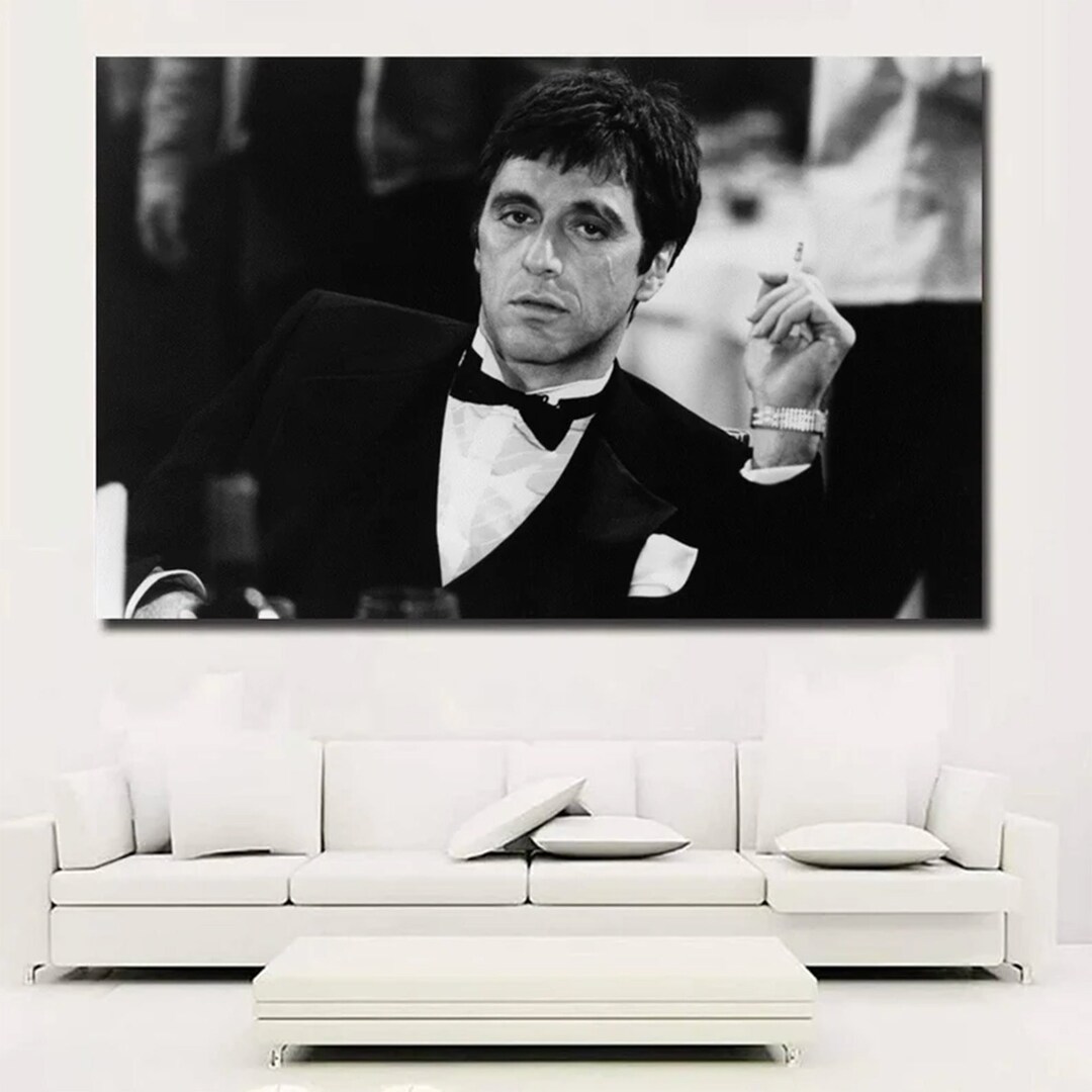 Al Pacino Scarface Canvas Print, Famous Movie Portrait, Ready to Hang ...