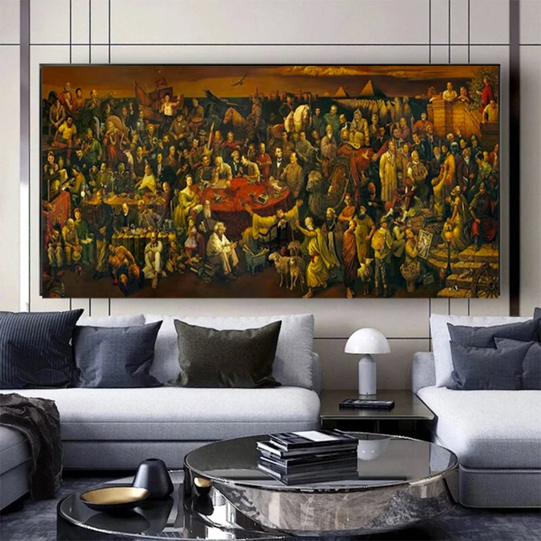 Discussing the Divine Comedy With Dante Canvas Divine Poster Charlie ...