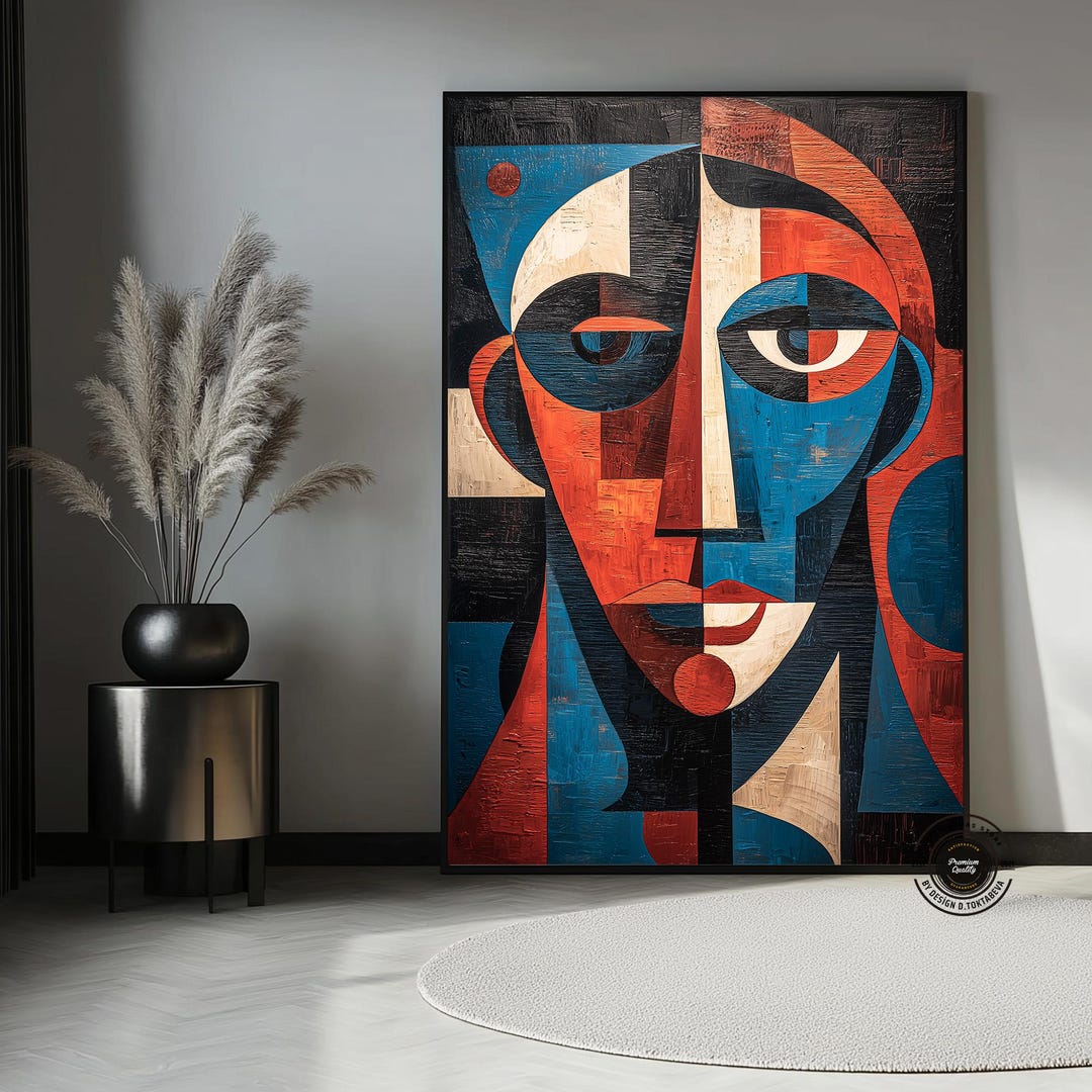 Abstract Cubism Canvas Print: Picasso Style Ethnic Home Decor - Etsy