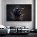 Bull Canvas Art Gold & Black Charging Bull Financial District Wall ...