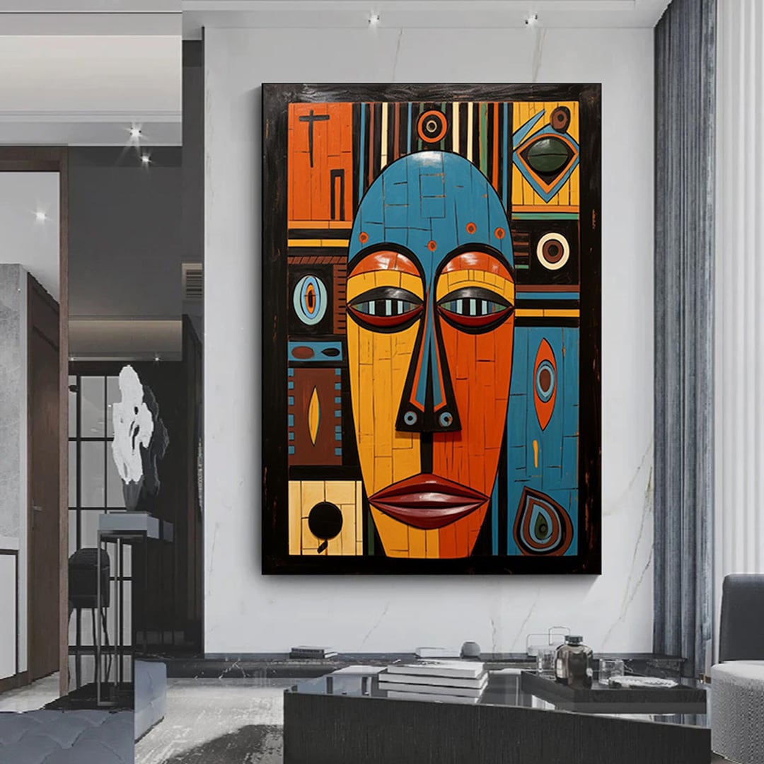 Tribal Mask African Art Framed Poster, African Mask, African Wall Art ...