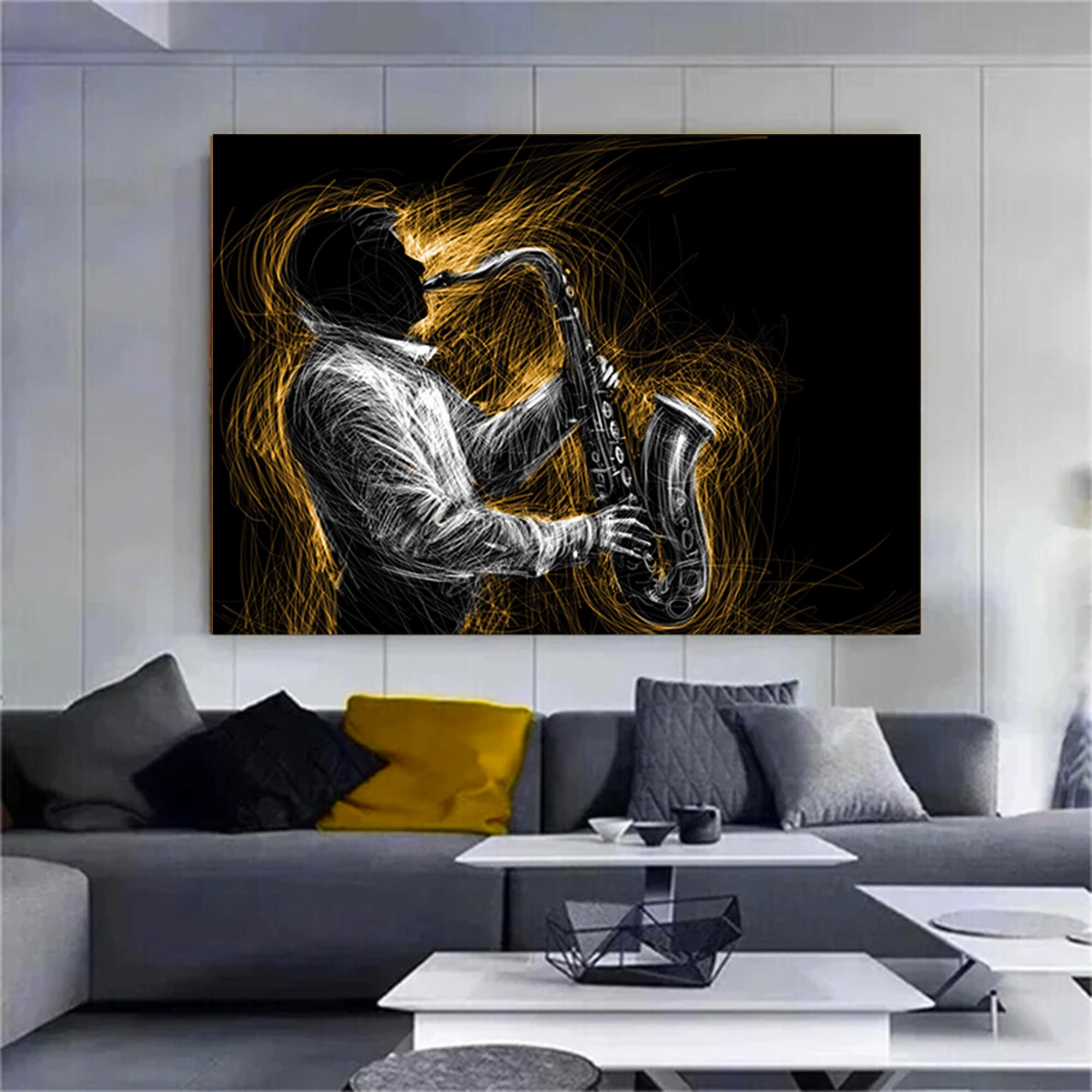 Jazz Musician Posters Canvas Wall Arts Jazz Musician Lady - Etsy