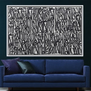 Large Abstract Retna Wall Art Graffiti American Reproduction Painting ...