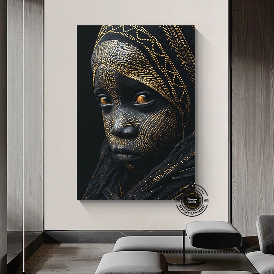 Black Boy Art Print, African Wall Art Framed, Above Bed Wall Art, Black ...