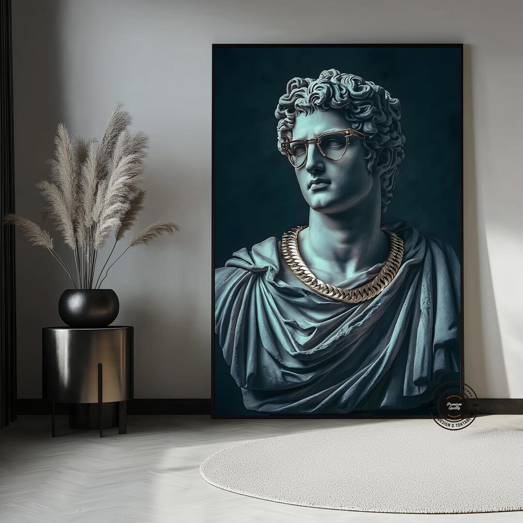God Apollo Canvas Print, Greek God of Arts, Greek Mythology, Divine ...