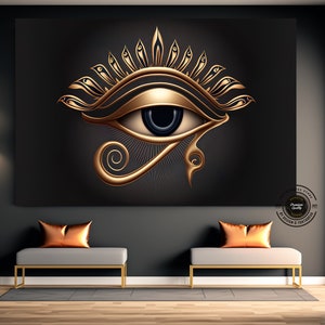 Eye of Ra Canvas Print: Ancient Egypt Wall Art, Home Decor - Etsy