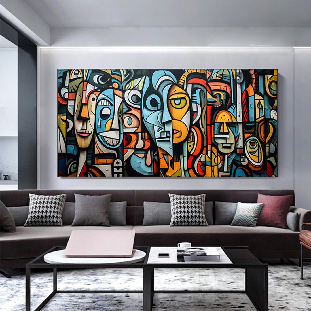Beautiful Cubism Graffiti Wall Art,cubism Street Art,abstract Graffiti ...