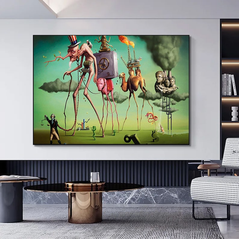 Salvador Dali Print on Canvas Salvador Dali Wall Décor the - Etsy
