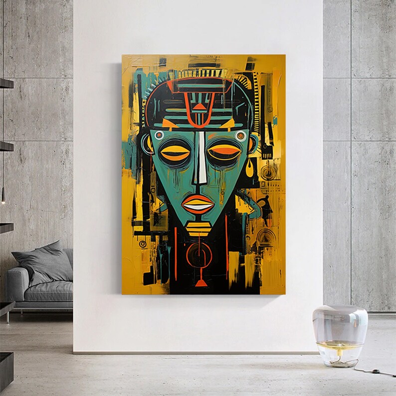 African Wall Symbols African Canvas Painting African Culture - Etsy