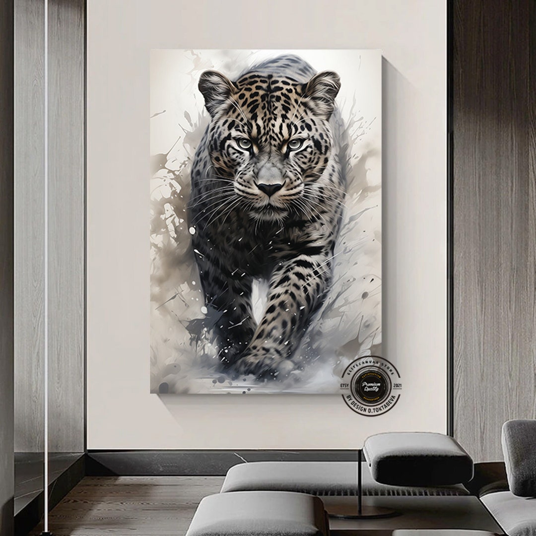 Leopard Abstract Art Framed Poster, Leopard Print, Leopard, Leopard ...