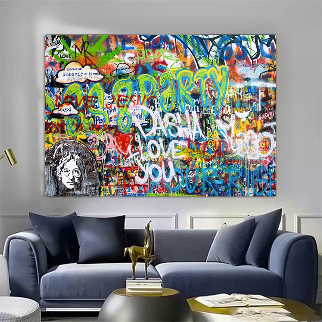 Banksy Banksy Wall Art Banksy Canvas Banksy Street Art - Etsy