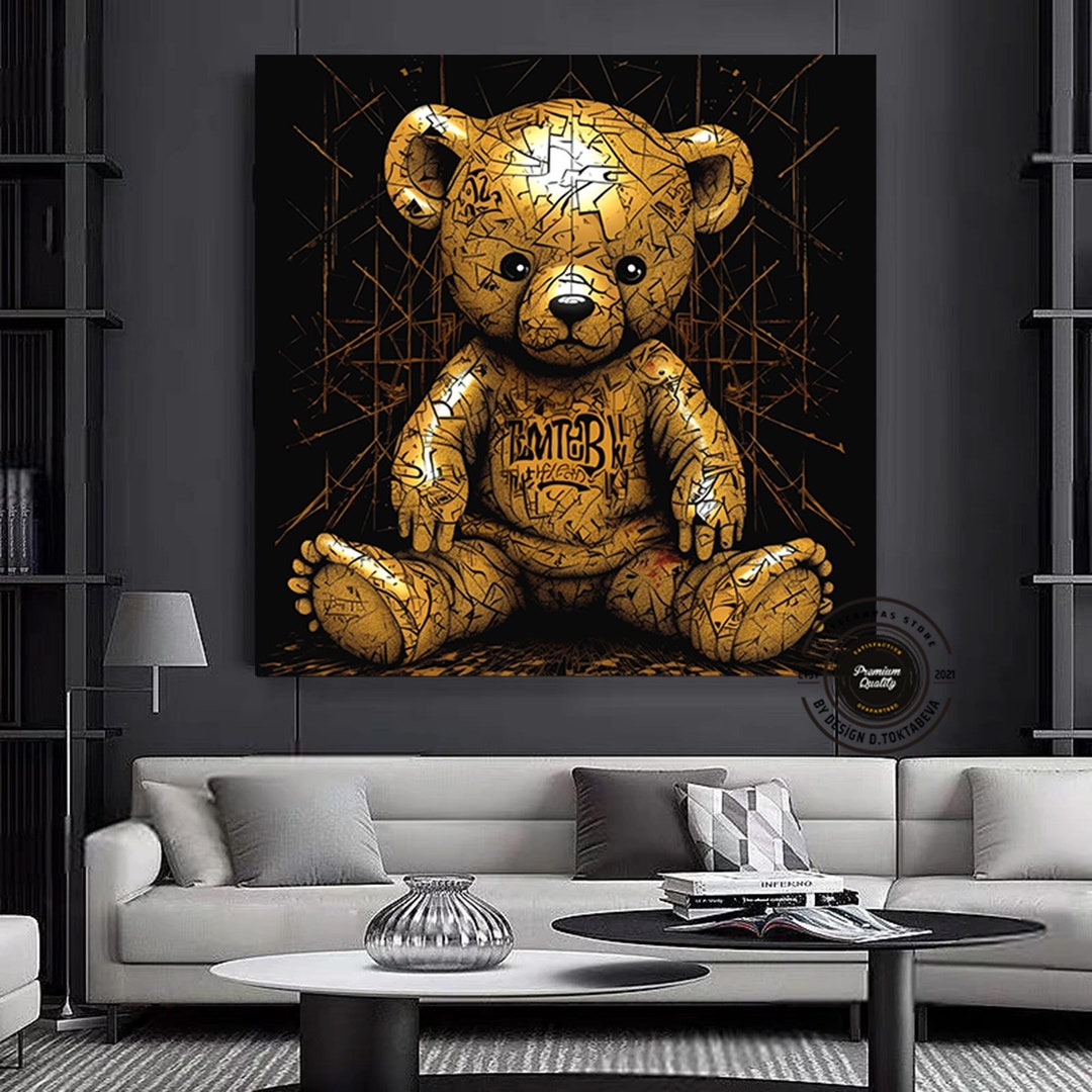 Teddy Bear Wall Art, Teddy Bear Graffiti Art, Teddy Bear Street Art ...